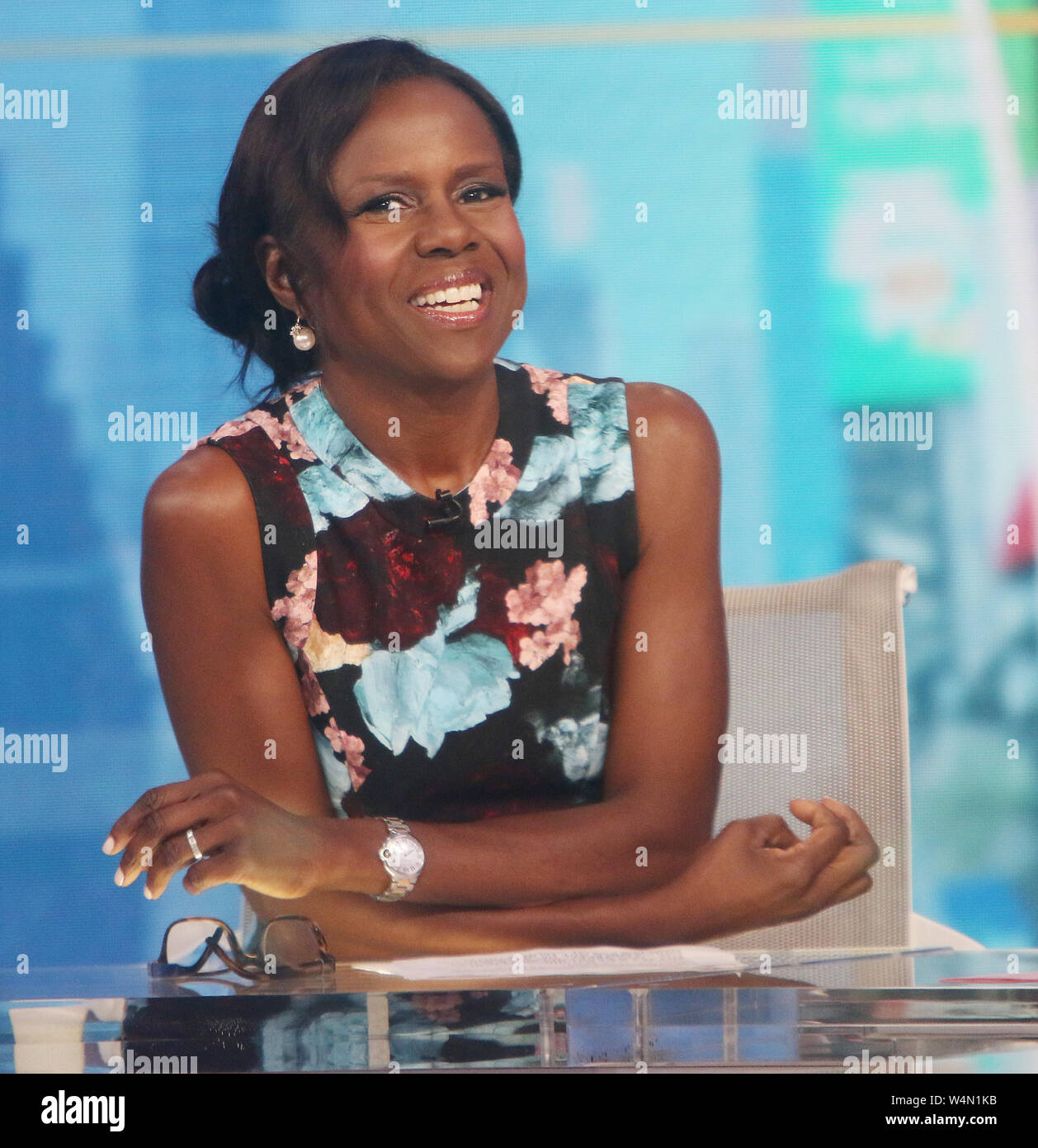 New York, NY, USA. 23rd July, 2019. Deborah Roberts on the set of Good ...