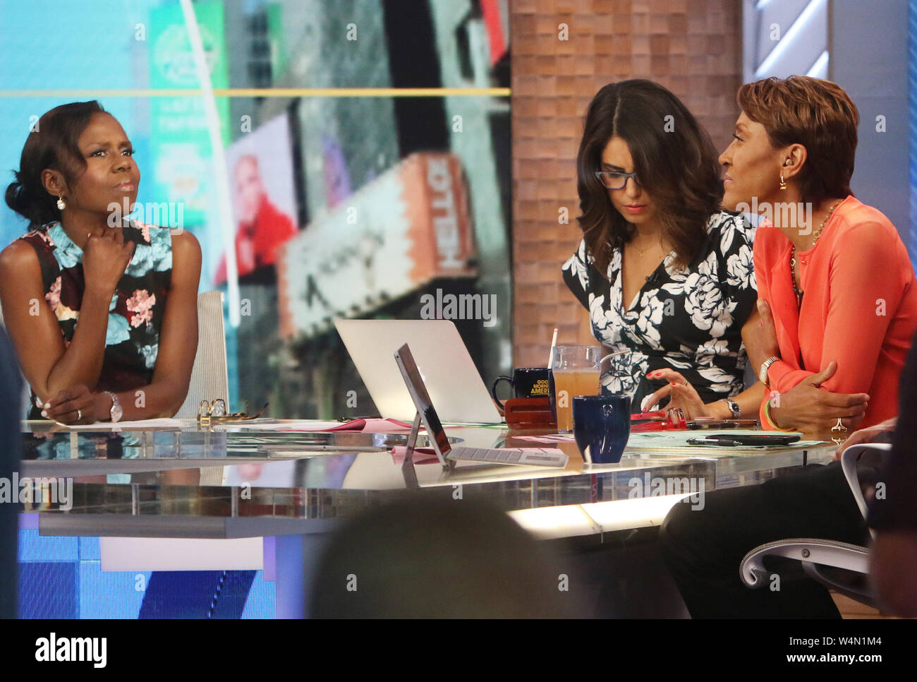 New York, NY, USA. 23rd July, 2019. Deborah Roberts, Cecilla Vega ...