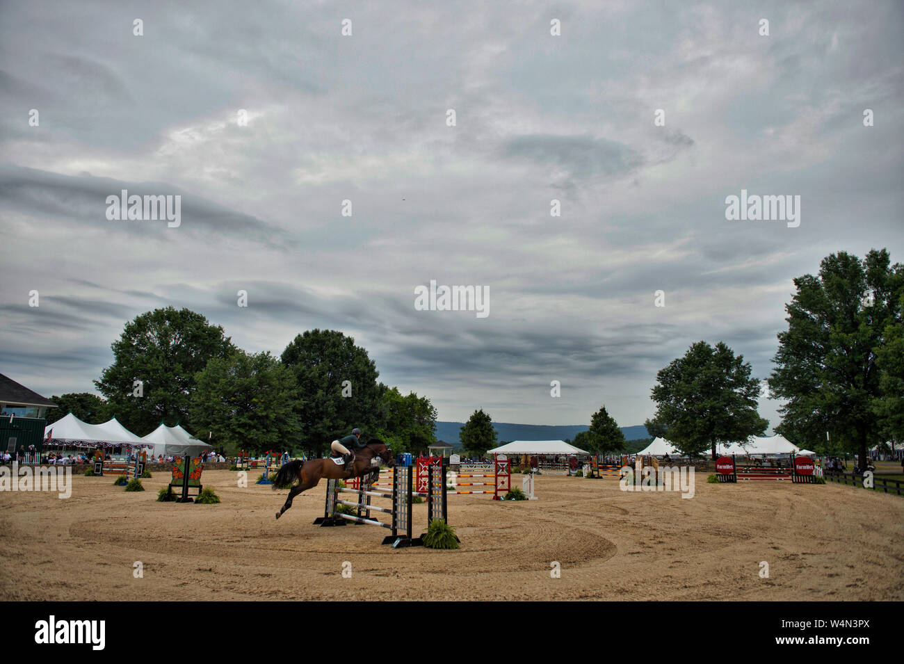 UNITED STATES - June 7, 2019: In the shade of the majestic oaks near ...
