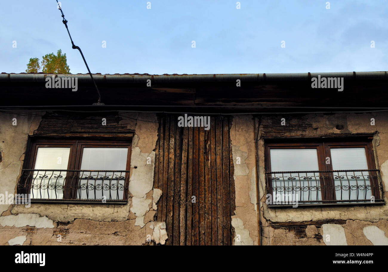 Windows of an old, rustic house in Sarajevo in Bosnia Stock Photo - Alamy