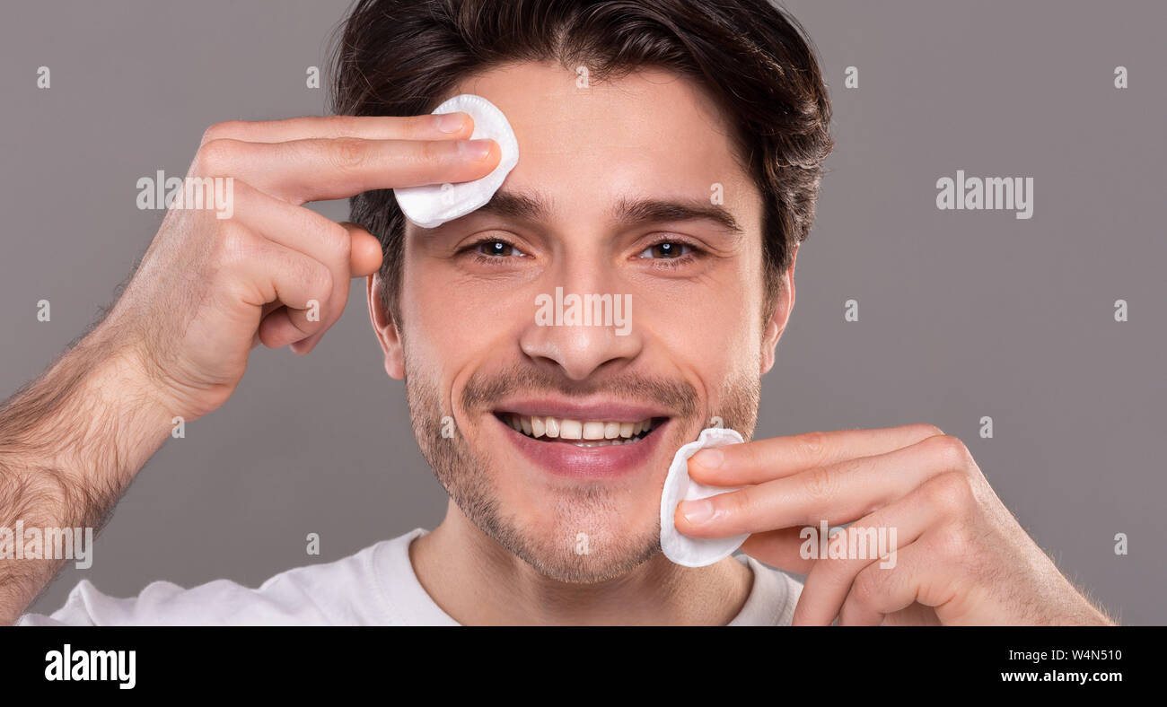 Male beauty face clean hi-res stock photography and images - Alamy