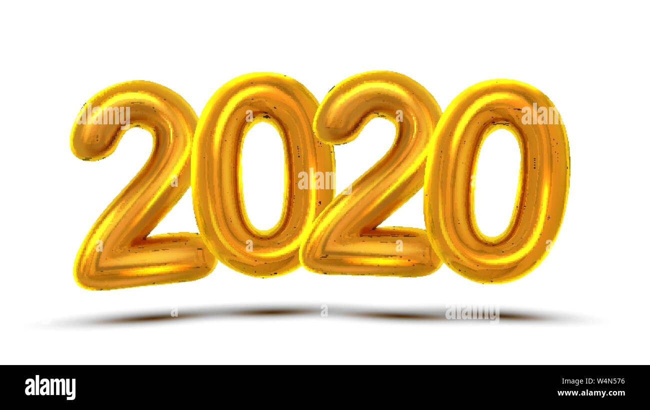 2020 Number New Year Celebration Banner Vector Stock Vector Image & Art ...