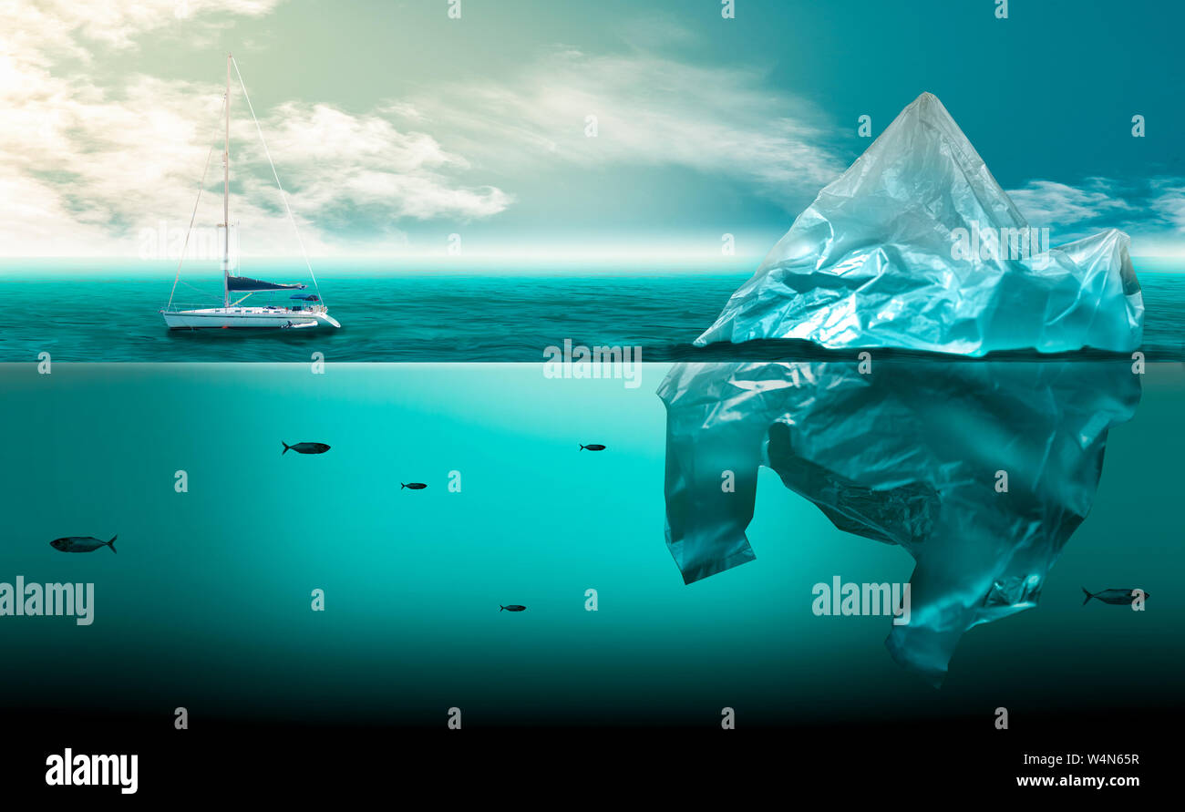 Plastic pollution in marine environmental problems Animals in the sea ...