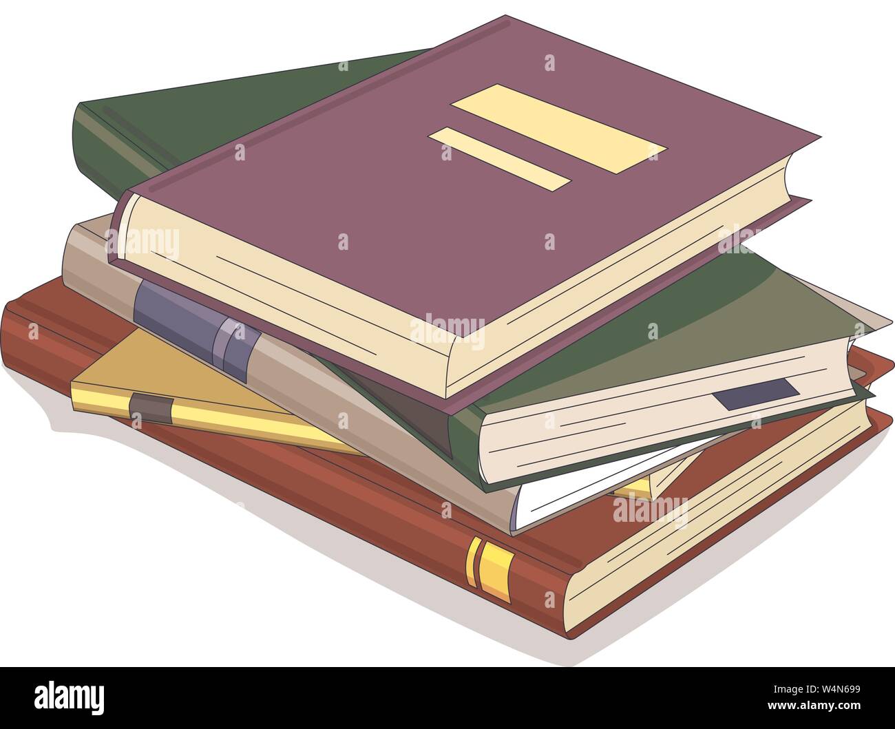 Small stack of paper Stock Vector Images - Alamy