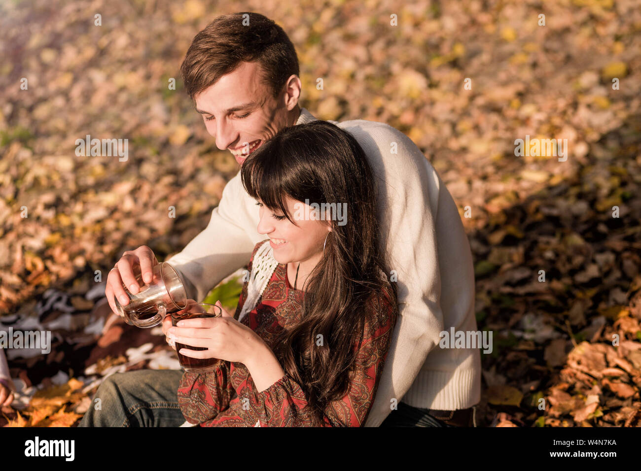 Photo of Couple in love - a man and a woman - spend time together in ...