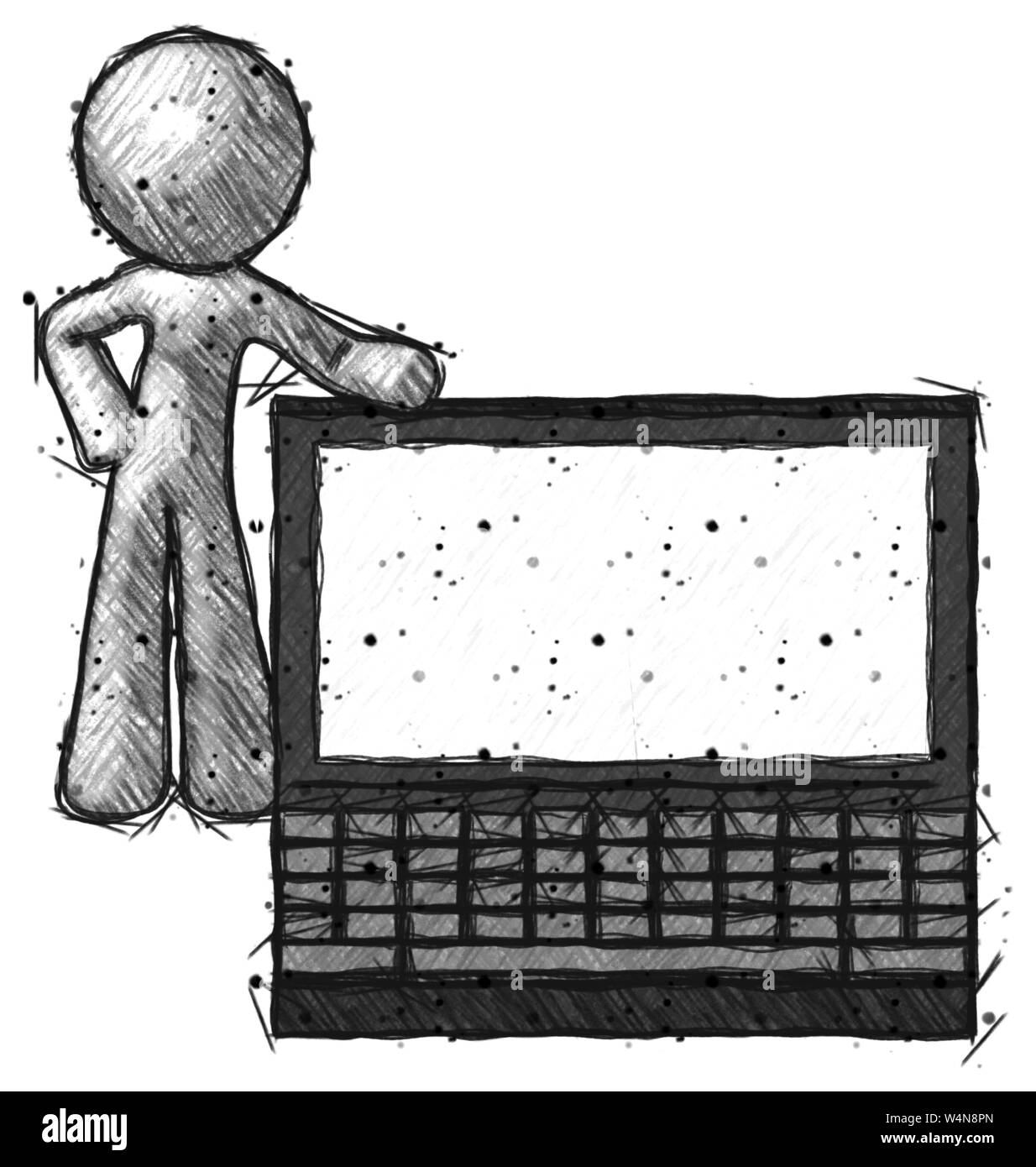 Large big screen Black and White Stock Photos & Images - Alamy