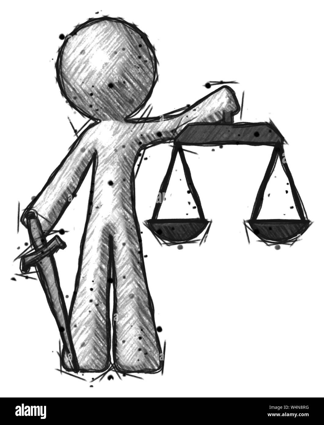 Blind justice statue Black and White Stock Photos & Images - Alamy