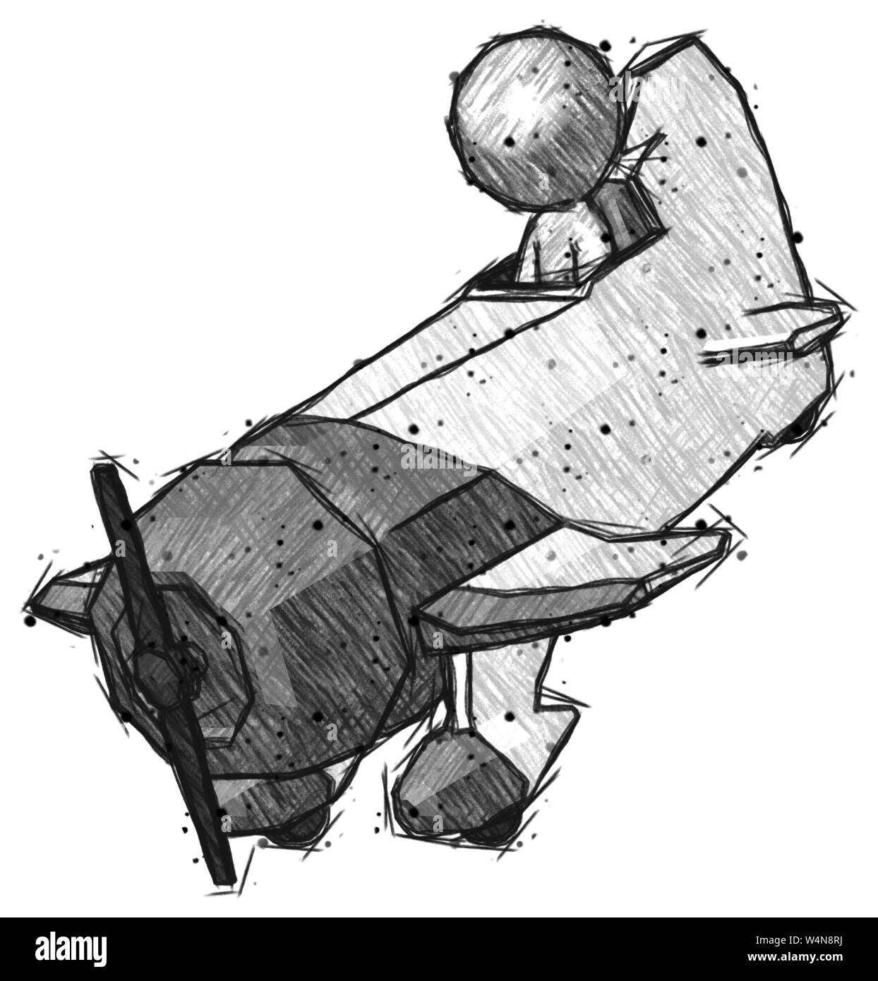 Aviation history drawing Cut Out Stock Images & Pictures - Alamy