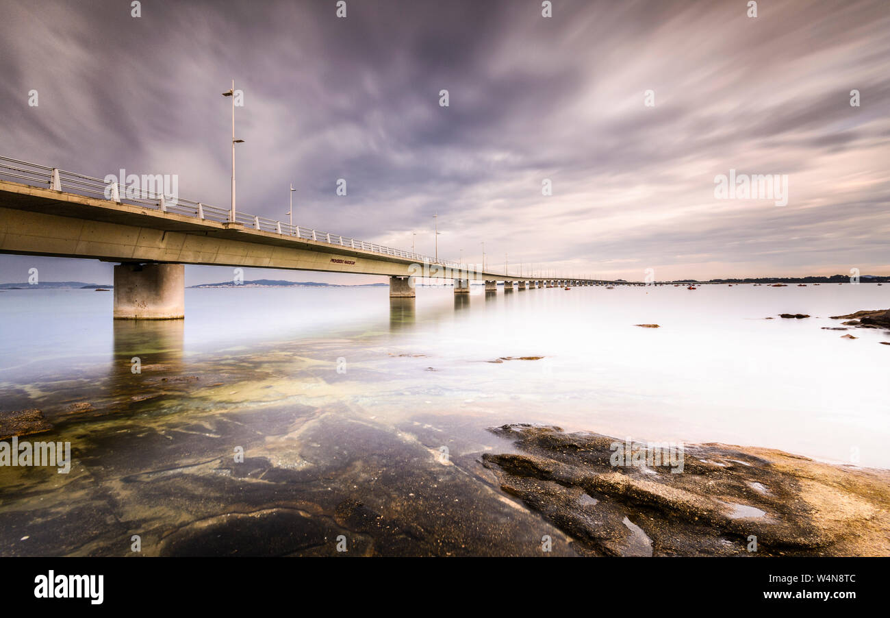 Road bridge at high tide hi-res stock photography and images - Alamy