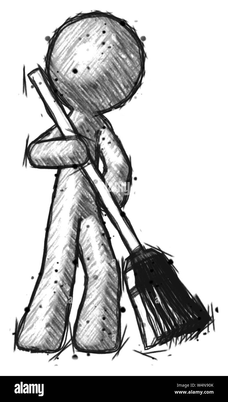 Sweeper Man Sketch