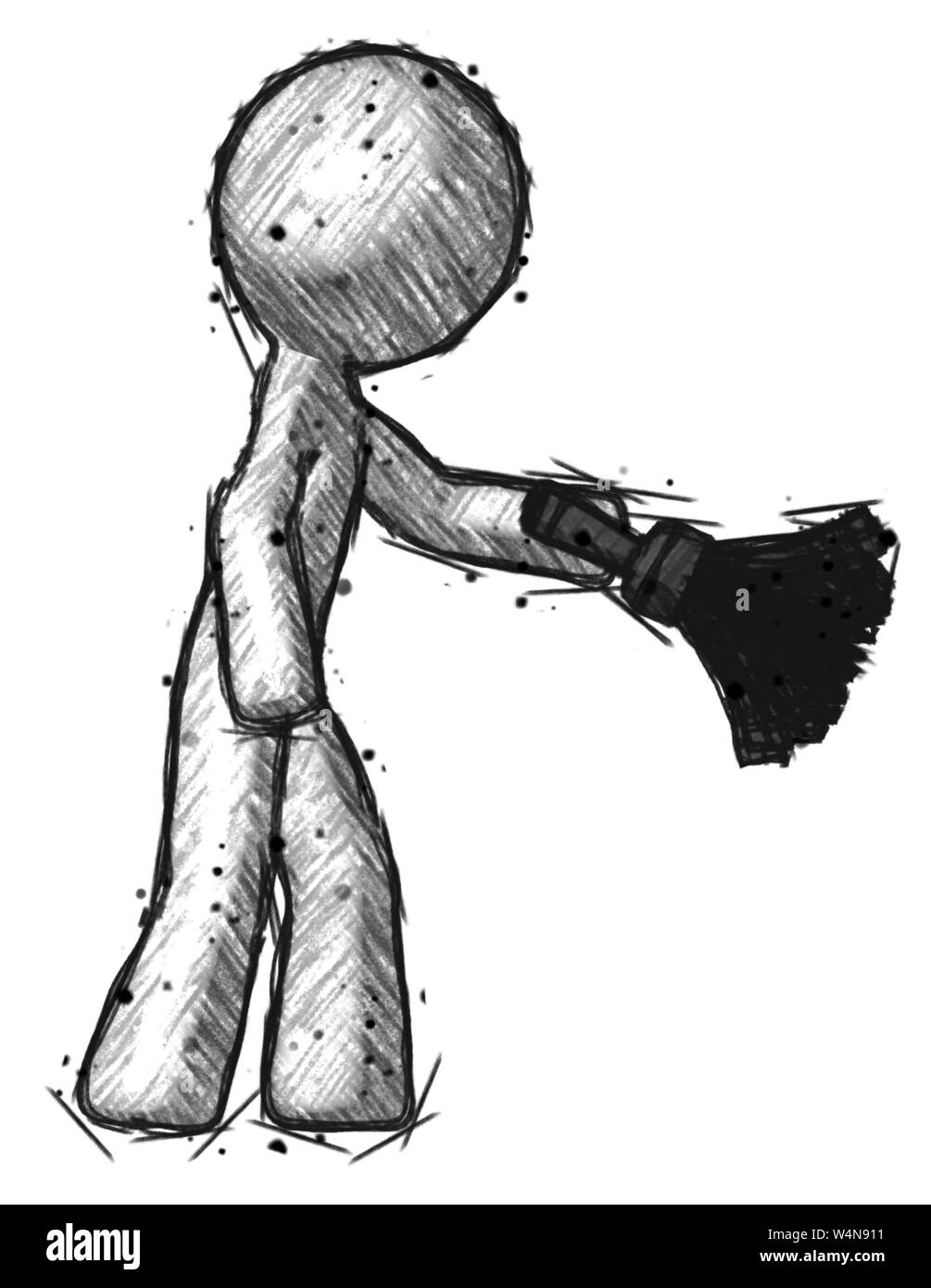 Dusting drawing Cut Out Stock Images & Pictures - Alamy