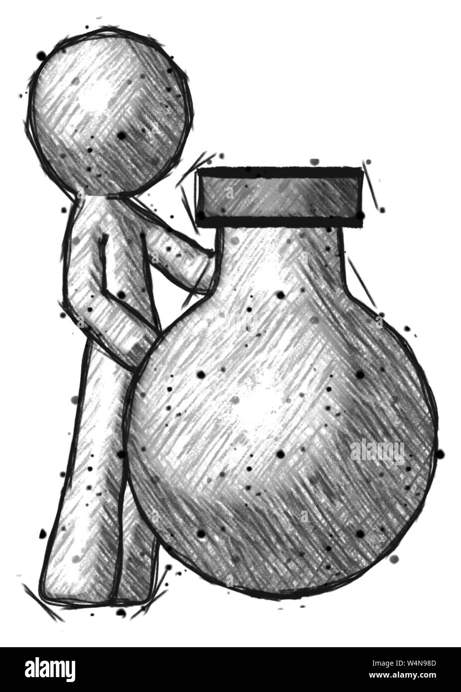 Round mascot Black and White Stock Photos & Images - Alamy