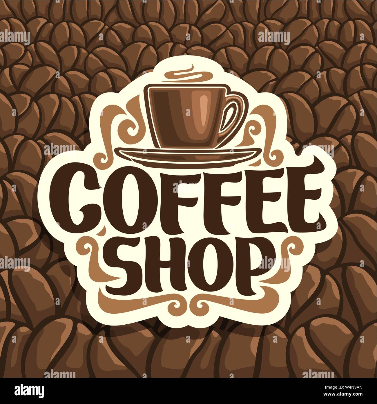 Coffee shop espresso cafe Stock Vector Images - Alamy