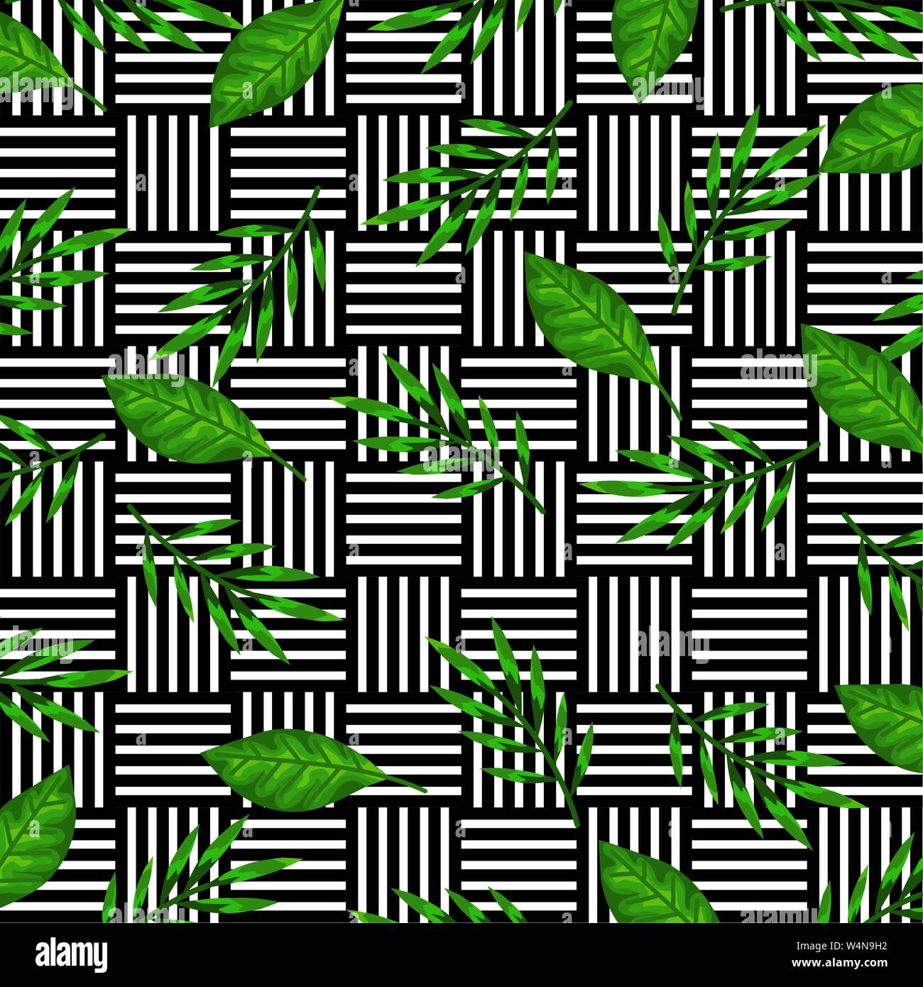 tropical and geometric lines texture background Stock Vector Image ...