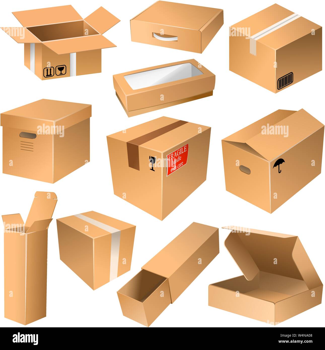 Various open closed shipping hi-res stock photography and images - Alamy
