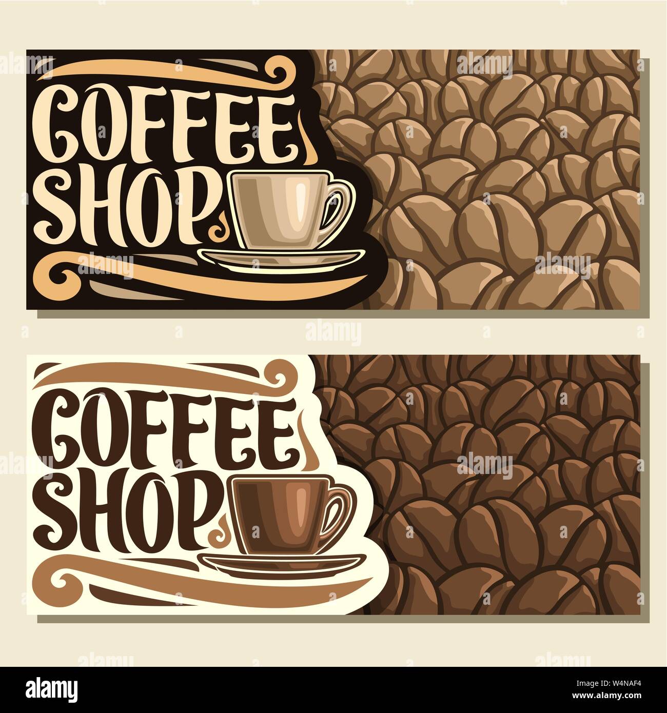 The coffee shop Stock Vector Images - Alamy