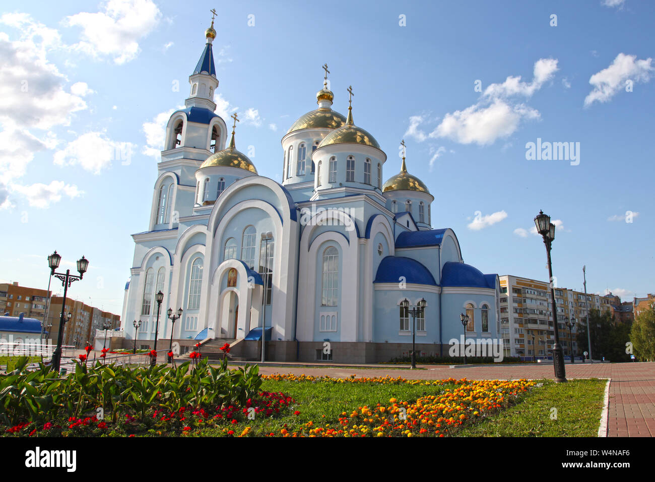 Saransk, Russia. Temple of Kazan icon of the mother of god in Saransk ...