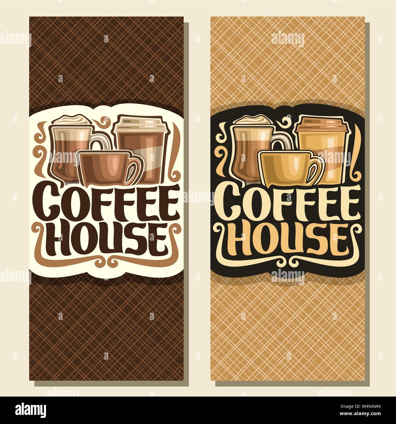 Vector vertical banners for Coffee House Stock Vector Image & Art - Alamy