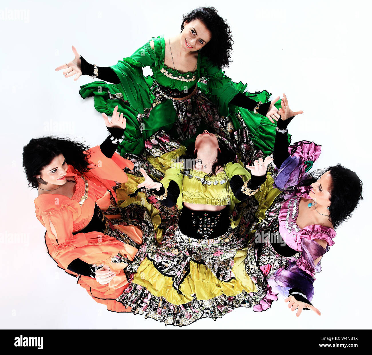 Gypsy dance group.folk dance.a dance show.ethnic culture.the view from ...
