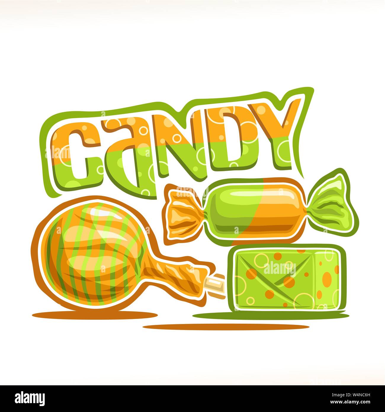 Vector poster for Candy Stock Vector Image & Art - Alamy