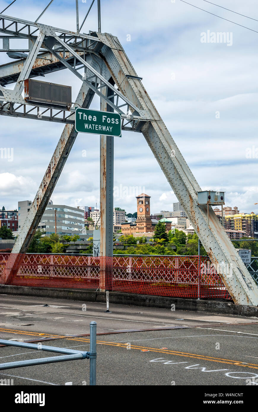 The Murray Morgan Bridge or 11th Street Bridge in Tacoma Washington in ...
