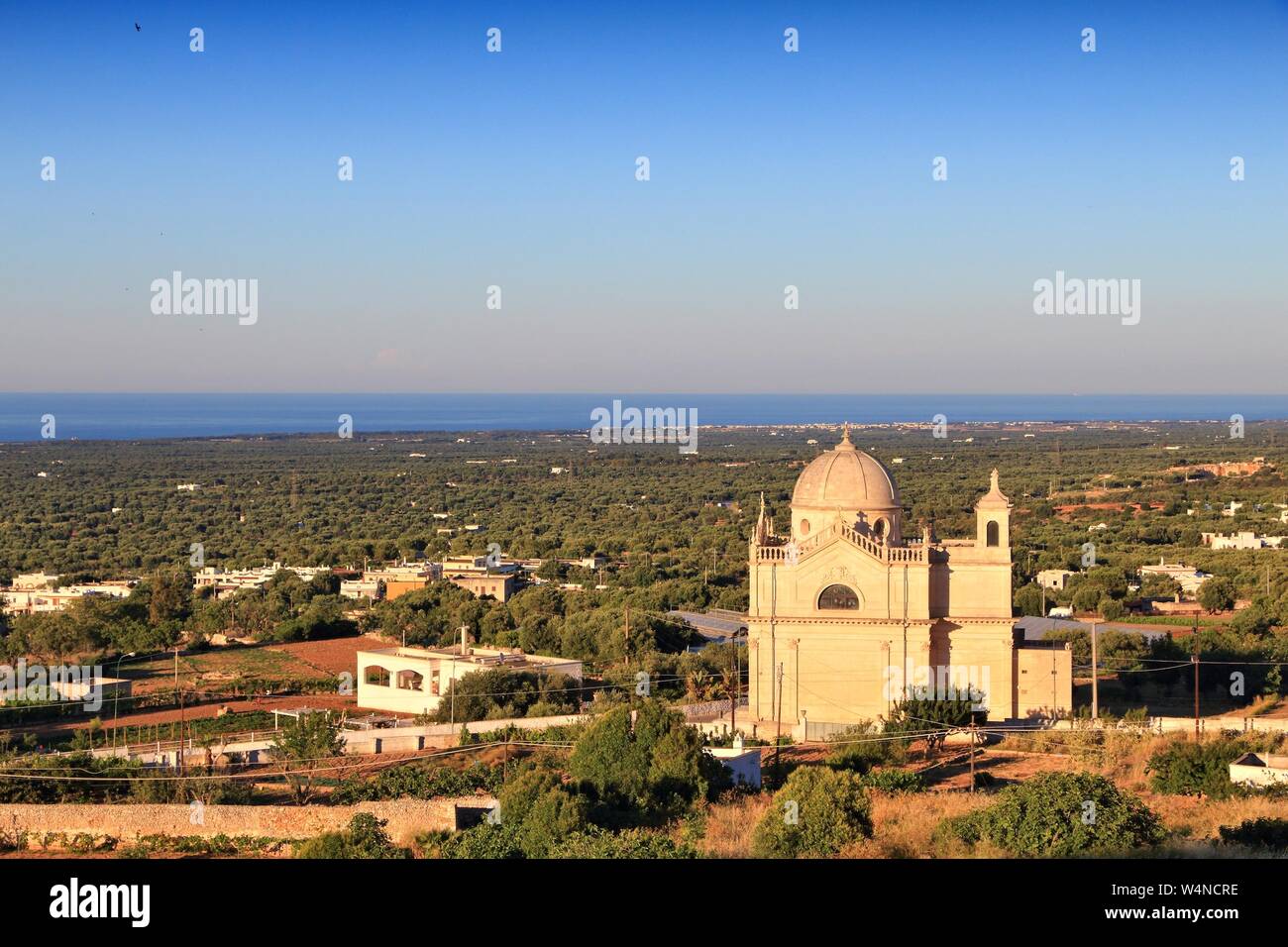 Apulia landscape, Italy. Church of Madonna della Grata Stock Photo - Alamy