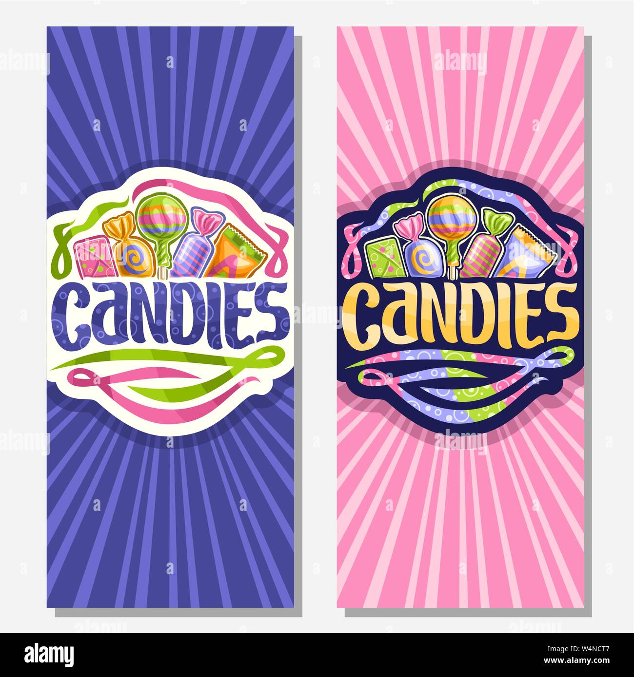 Vector vertical banners for Candies Stock Vector Image & Art - Alamy