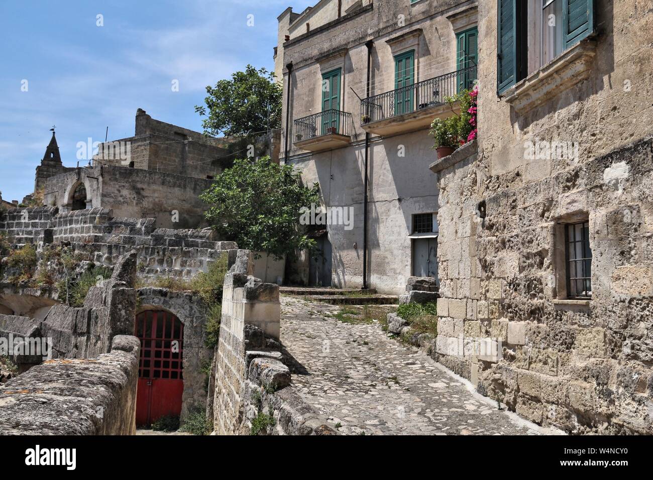 Matera, Italy. Sassi district of rock and cave houses. UNESCO World ...