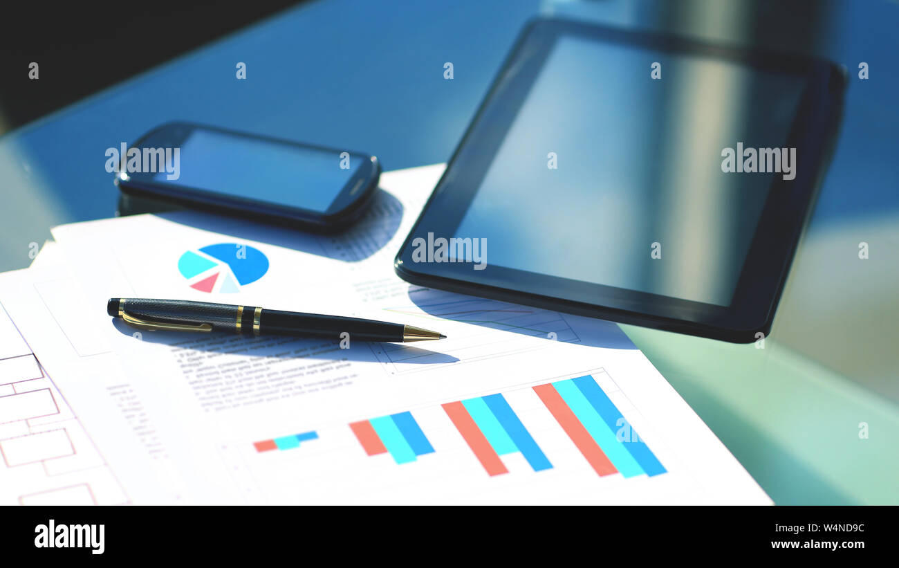 financial and business color charts Stock Photo - Alamy