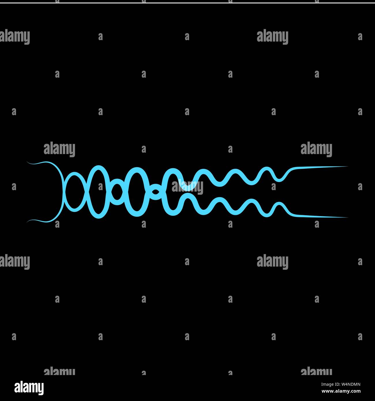 Sound waves vector illustration design template Stock Vector Image ...