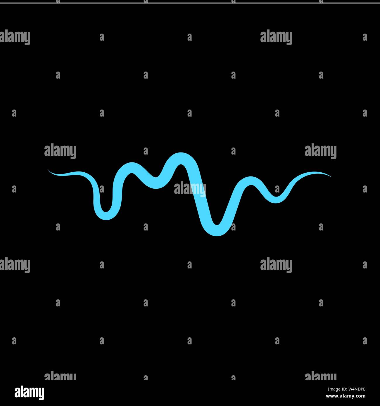 Sound waves vector illustration design template Stock Vector Image ...