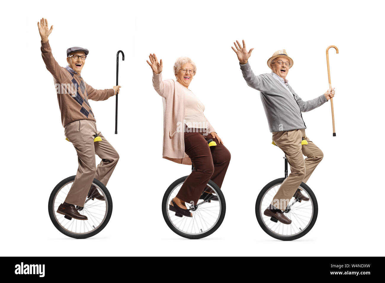 Unicycle group hi-res stock photography and images - Alamy