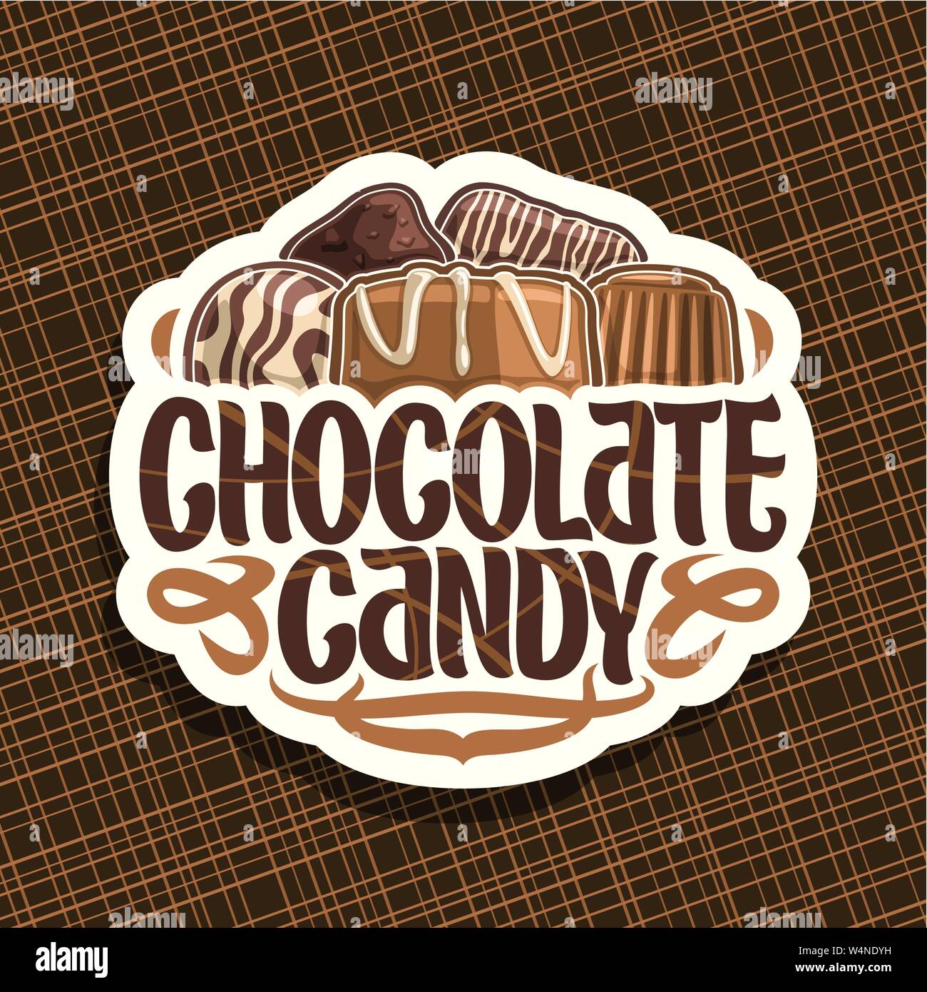 Vector logo for Chocolate Candy Stock Vector Image & Art - Alamy