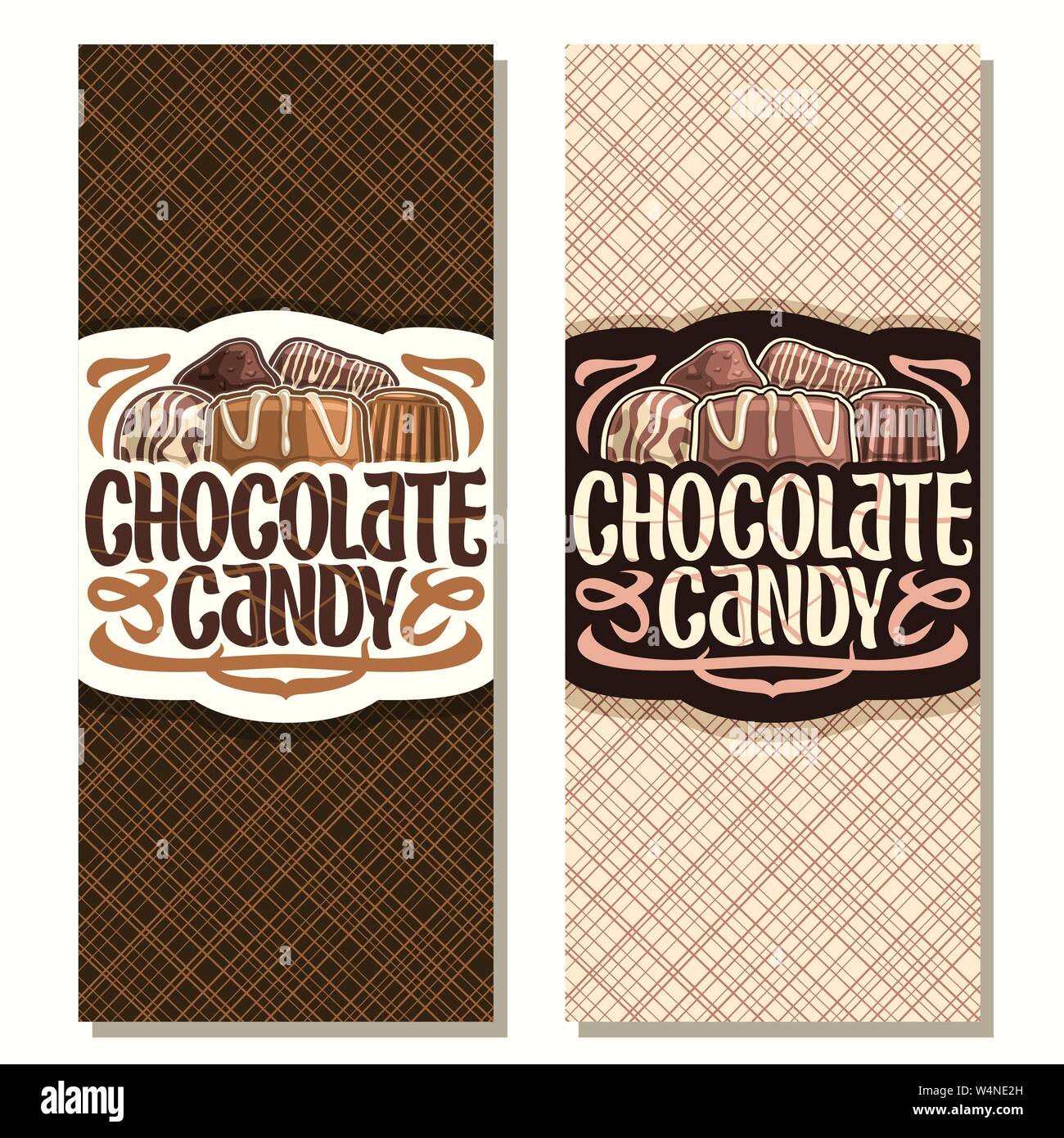 Vector vertical banners for Chocolate Candy Stock Vector Image & Art ...