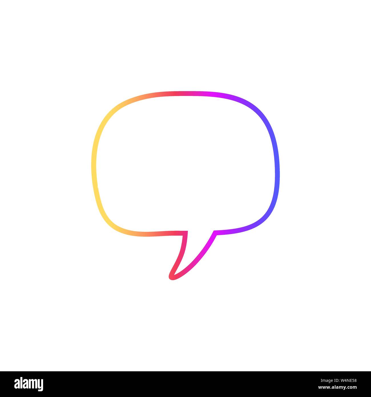 Linear Hand drawn Speech Bubble, Rectangle Distorted Circle and Square ...