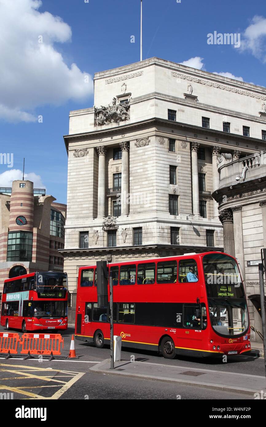 LONDON, UK - MAY 13, 2012: People ride London Buses. As of 2012, LB ...