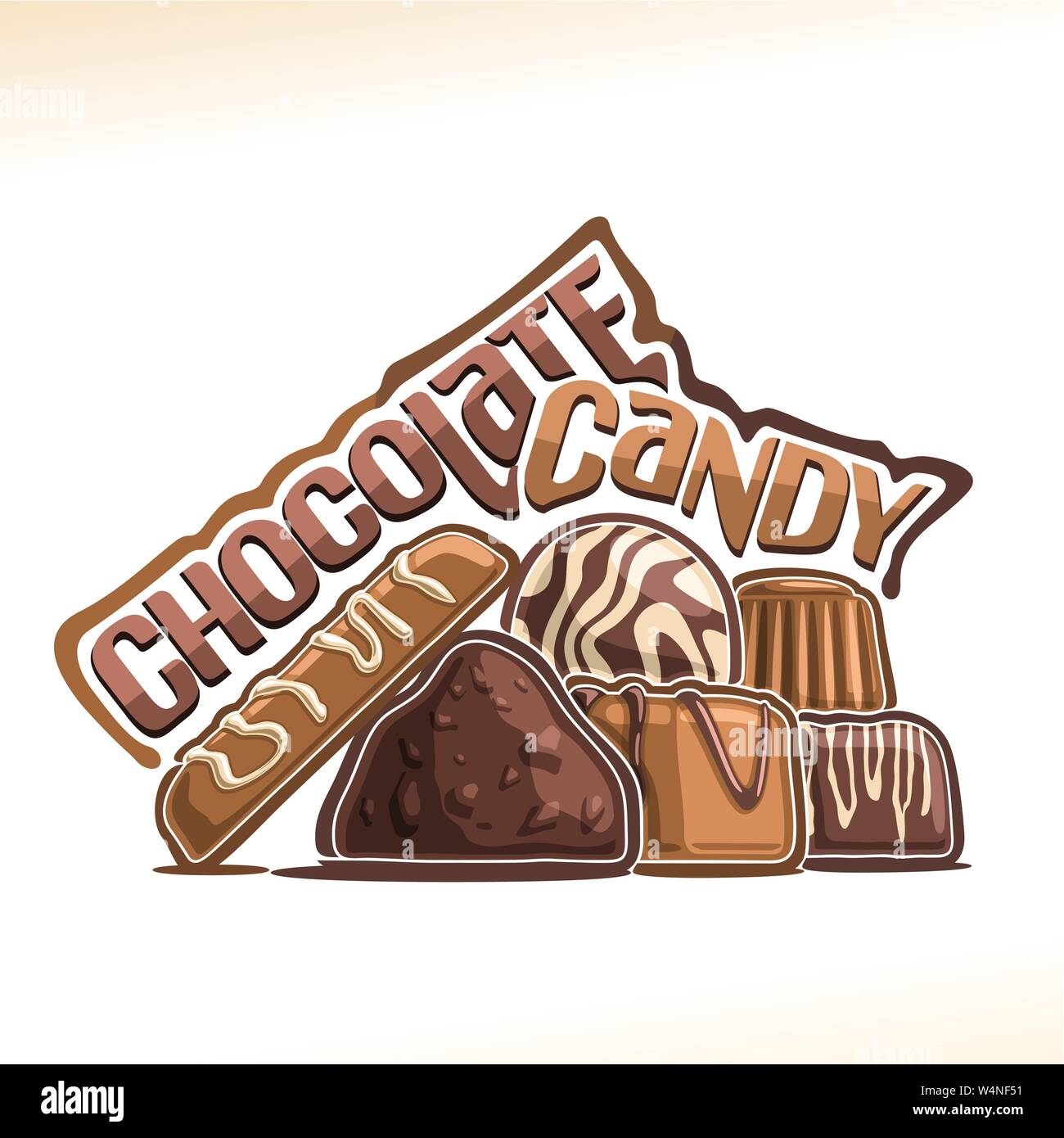 Sweet chocolate dessert ball Stock Vector Images - Alamy