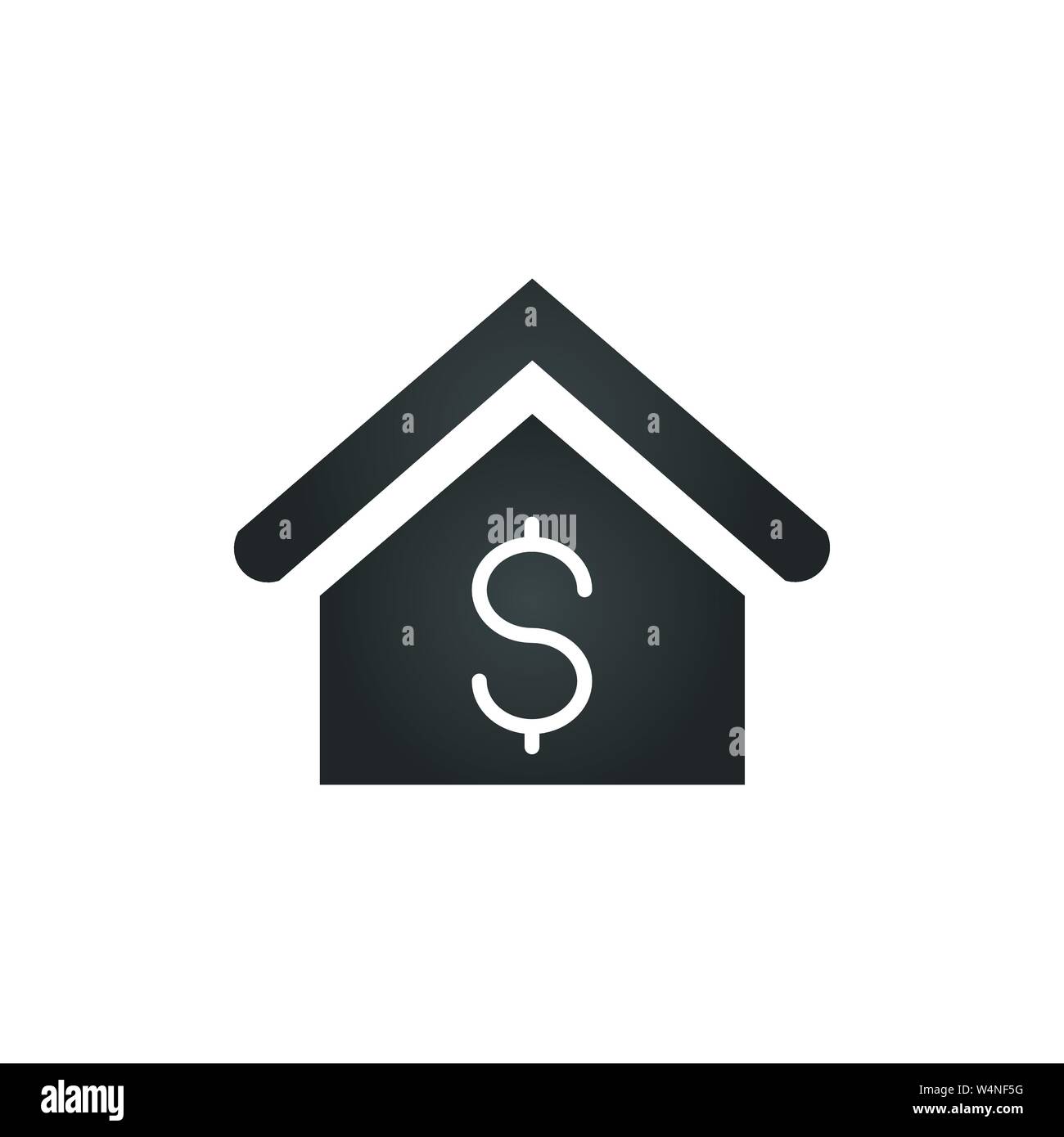 House with dollar sign icon. Real estate, property sell symbol, logo ...