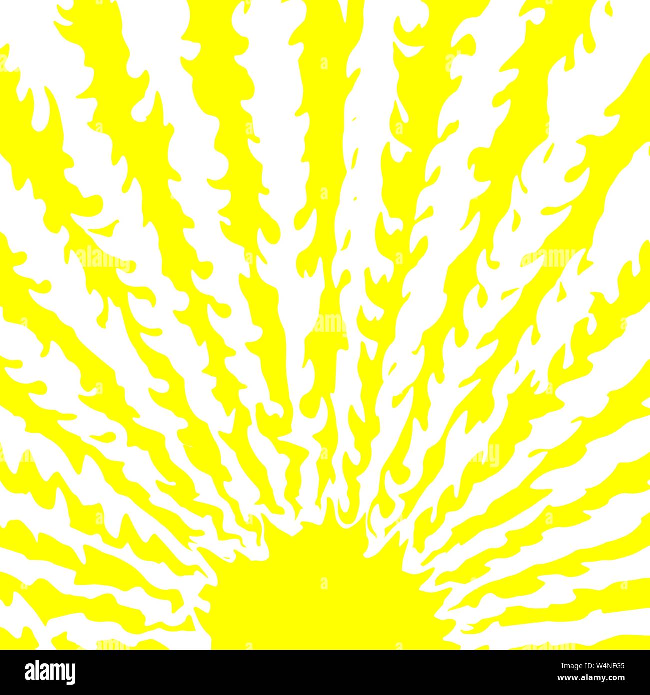 rays of the rising sun with ragged edges. Background for design ...