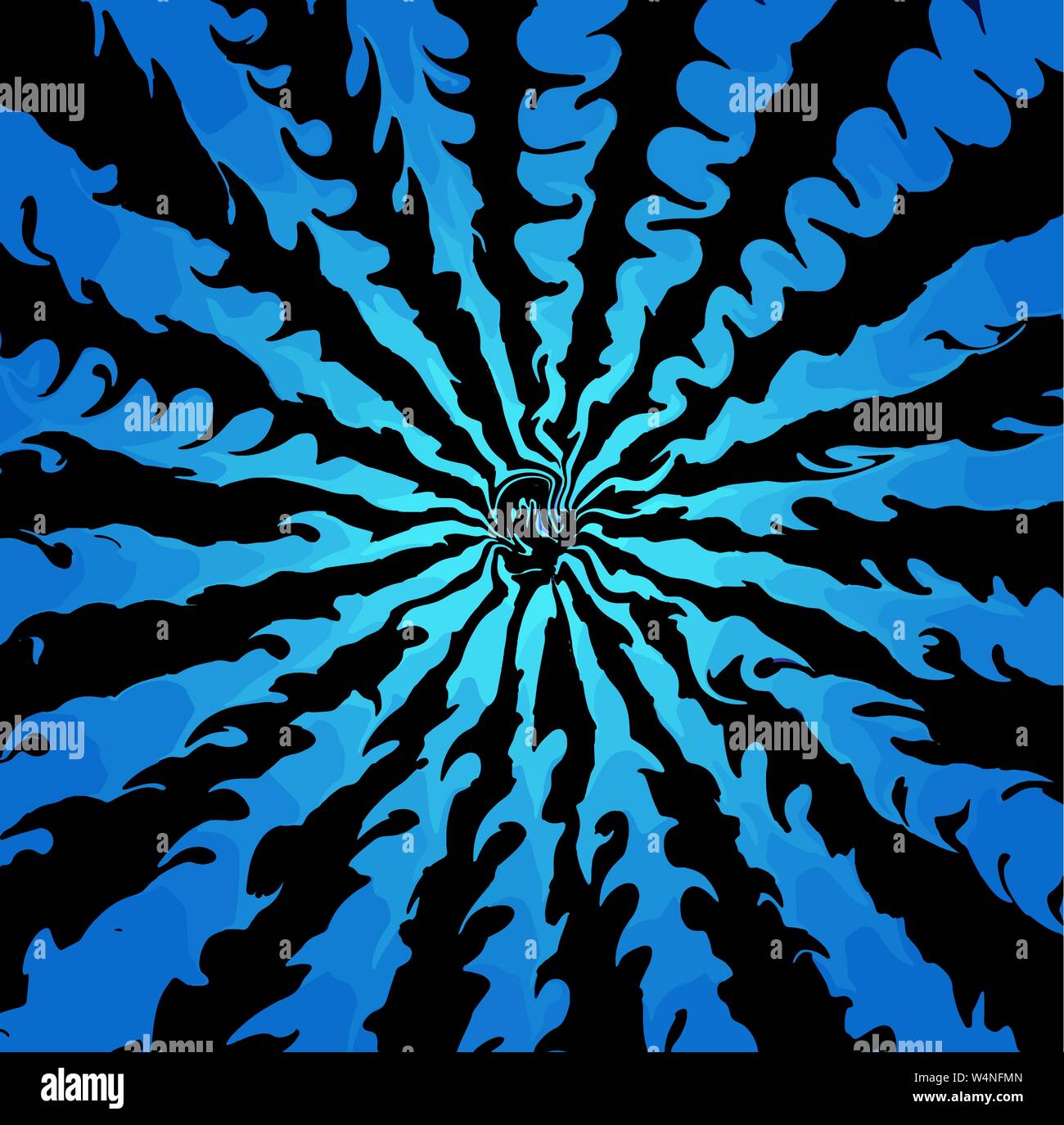 vortex with ragged rays converging towards the center. Background for ...