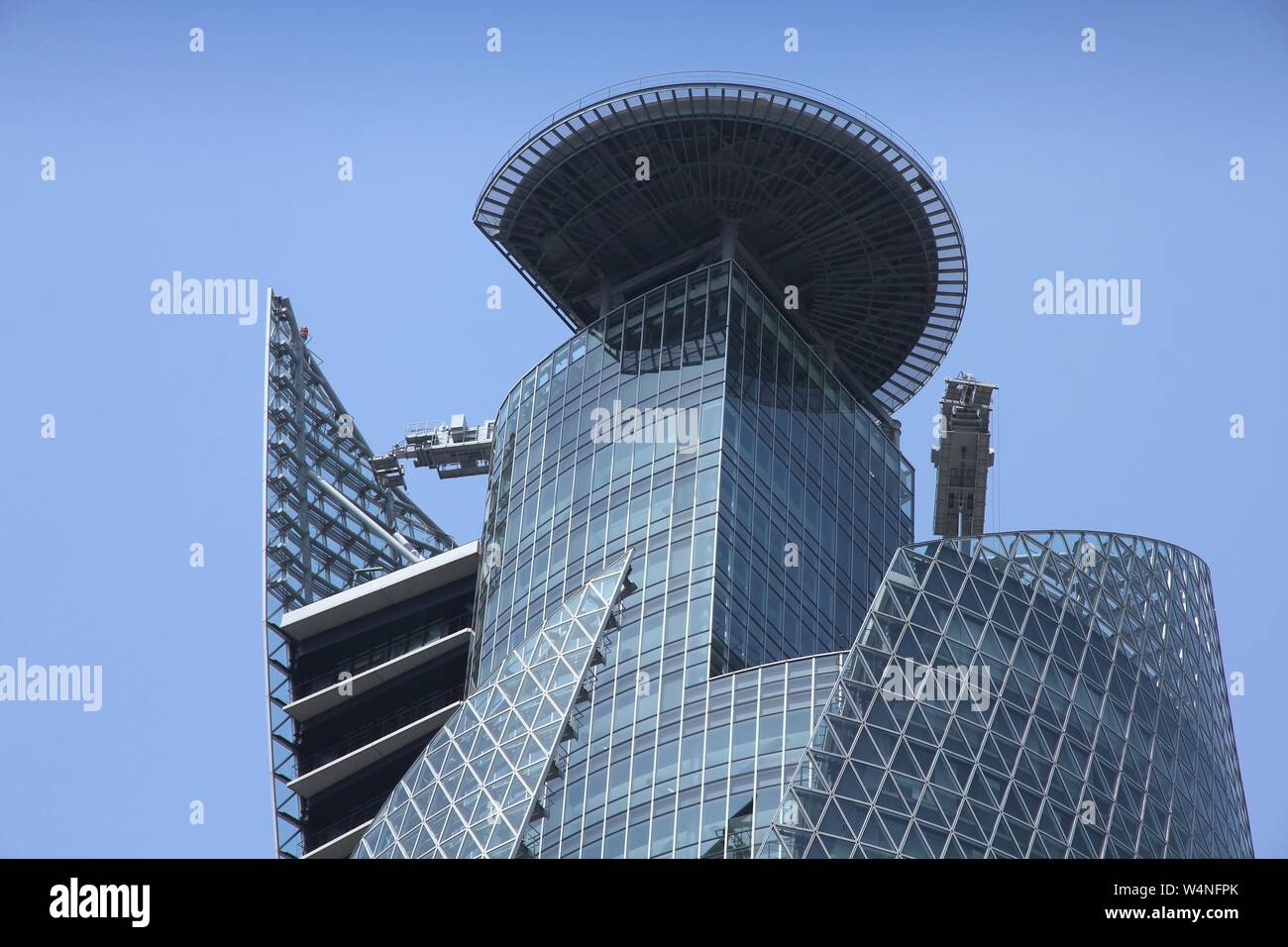 NAGOYA, JAPAN - APRIL 29, 2012: Mode Gakuen Spiral Towers building in ...