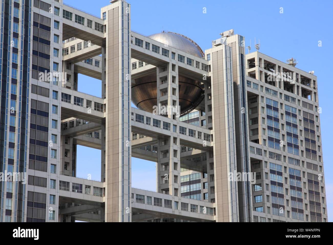 TOKYO, JAPAN - MAY 11, 2012: Fuji TV building in Tokyo. Fuji TV Studios ...