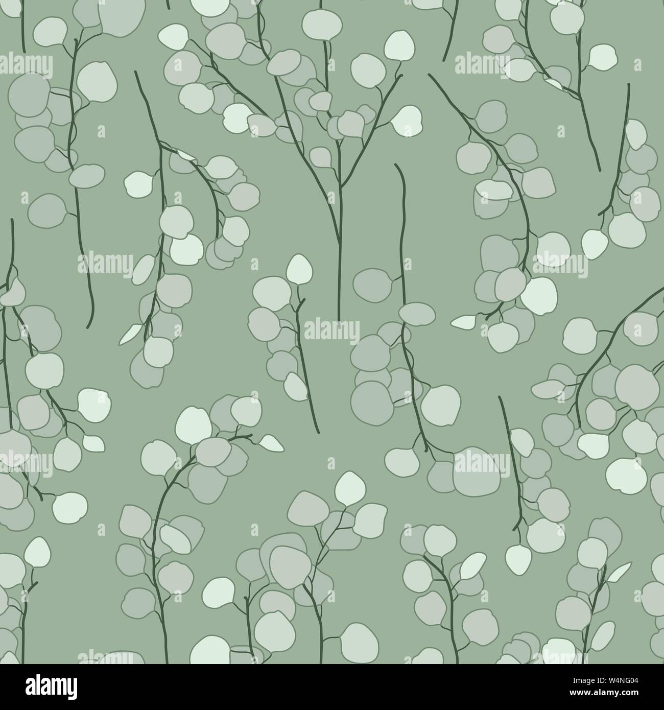 Eucalyptus branch vector vectors hi-res stock photography and images ...