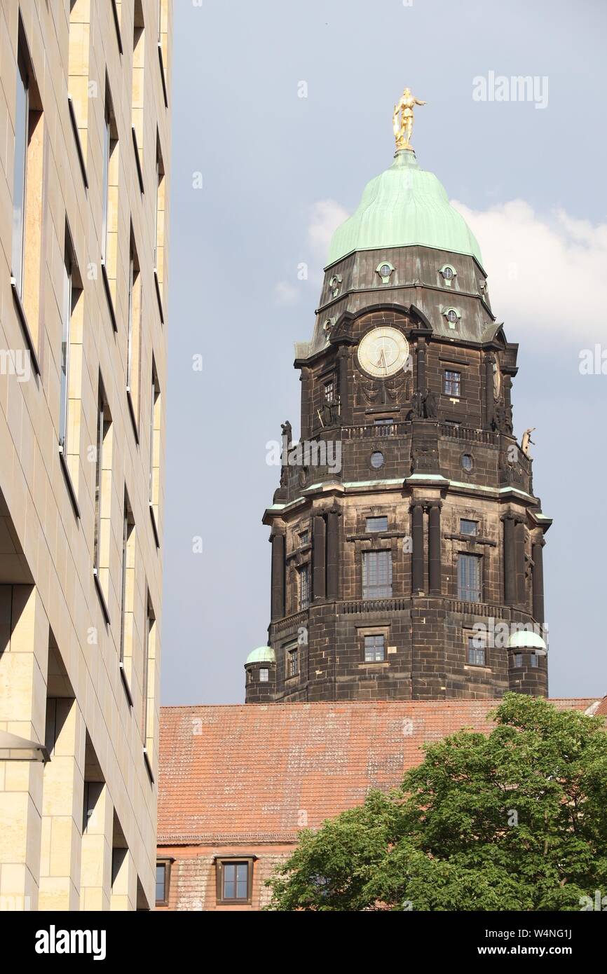 Dresden germany rathaus hi-res stock photography and images - Alamy
