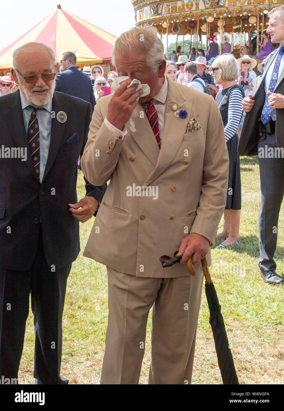 The Prince of Wales during a visit to the Sandringham Flower Show at ...