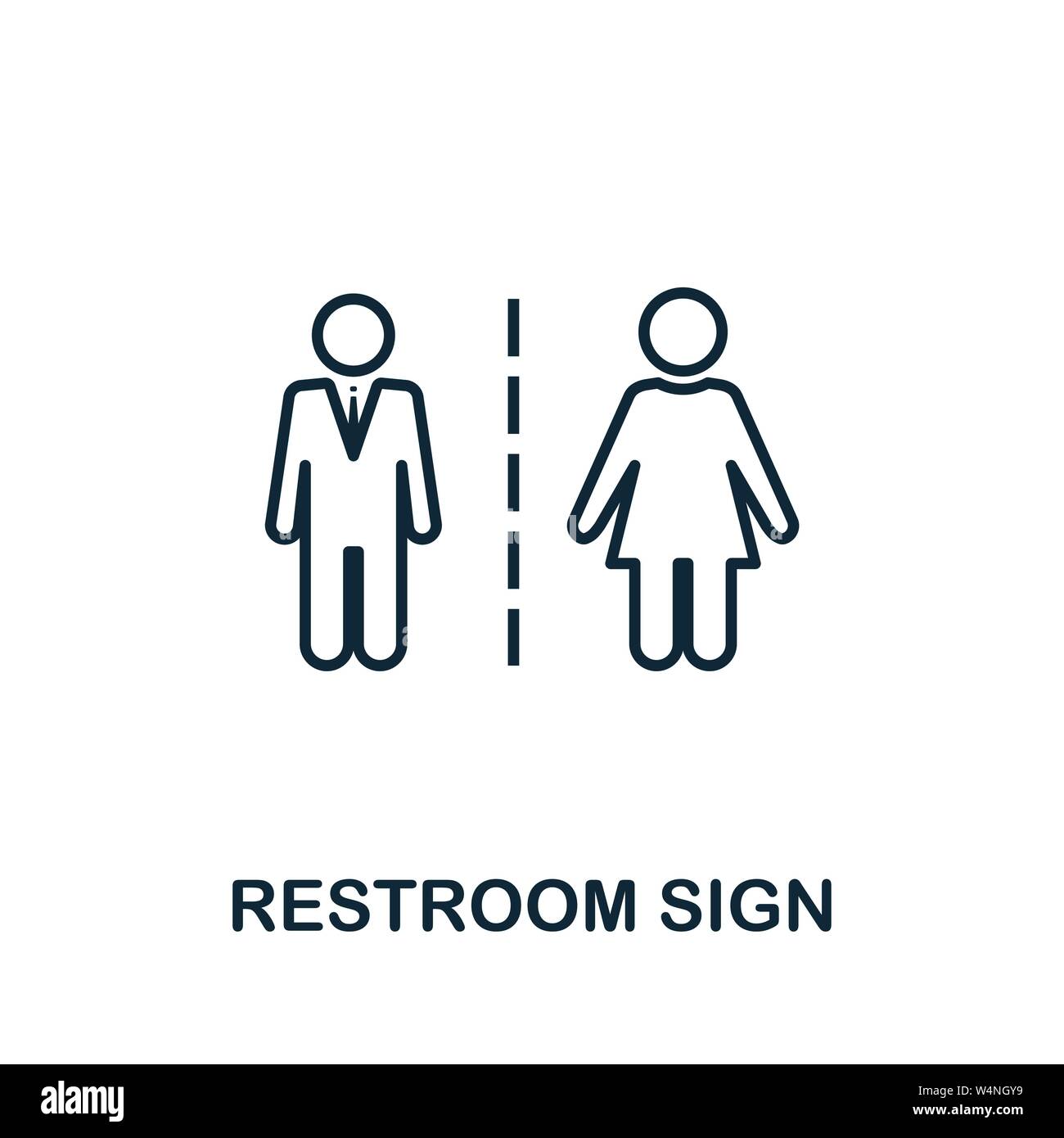 Toilet sign vector hi-res stock photography and images - Alamy