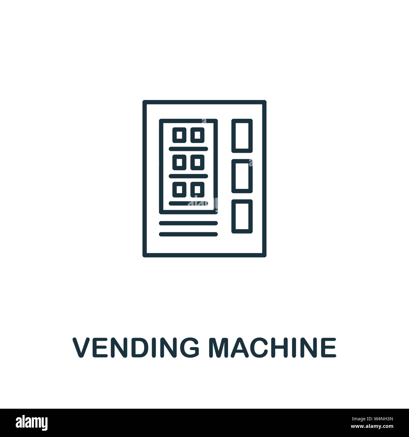 Vending Machine outline icon. Thin style design from city elements ...