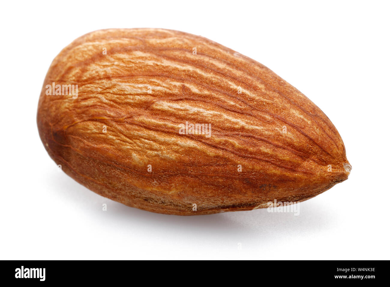Single almond isolated on white background Stock Photo - Alamy
