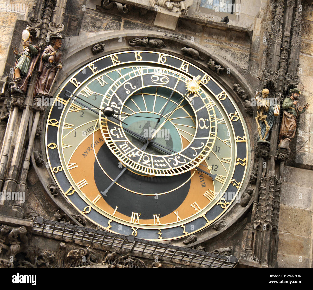 Astronomical clock in Prague. Czech Republic Stock Photo - Alamy