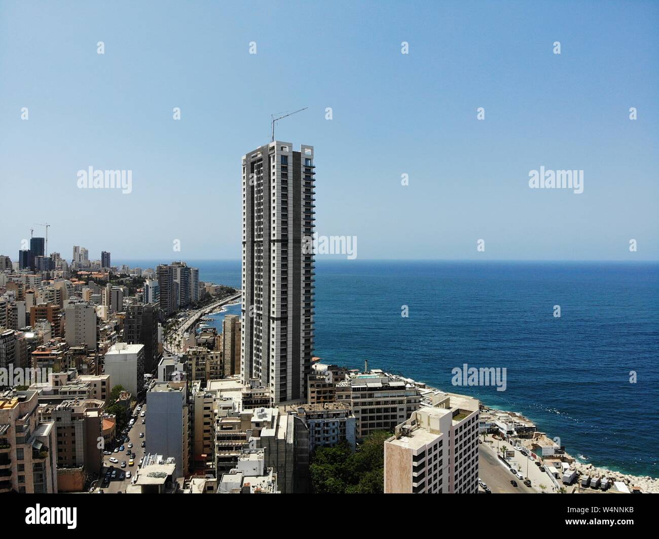 View from above on the Lebanon. Western Asia and Middle East country ...
